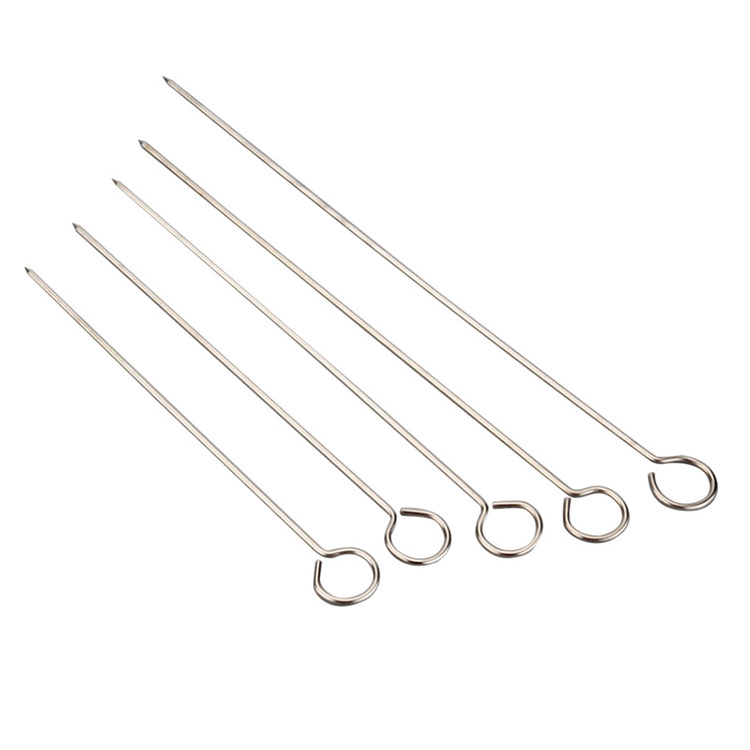 Stainless Steel Hanging Kabab Skewer Set Table Barbeque and Kabab Stand ...