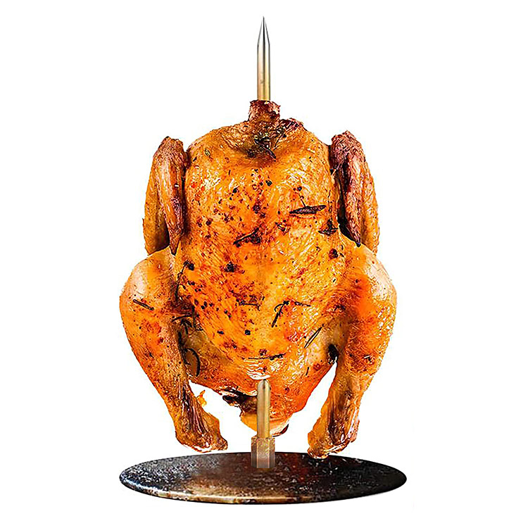 Stainless Steel Chicken Rack Grill Holder Vertical Shawarma Kebab Gyros ...