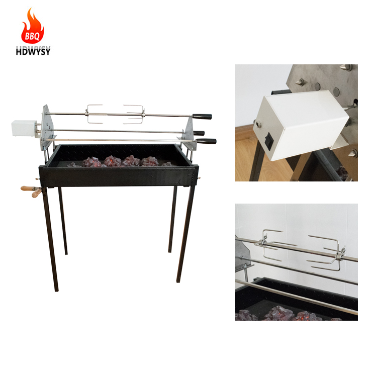Greek Cypriot Charcoal Motorised Outdoor Rotisserie BBQ Grill Automatic ...